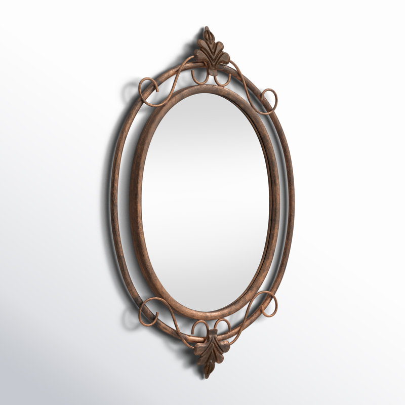 Laurel Foundry Modern Farmhouse® Matt Oval Metal Wall Mirror & Reviews ...