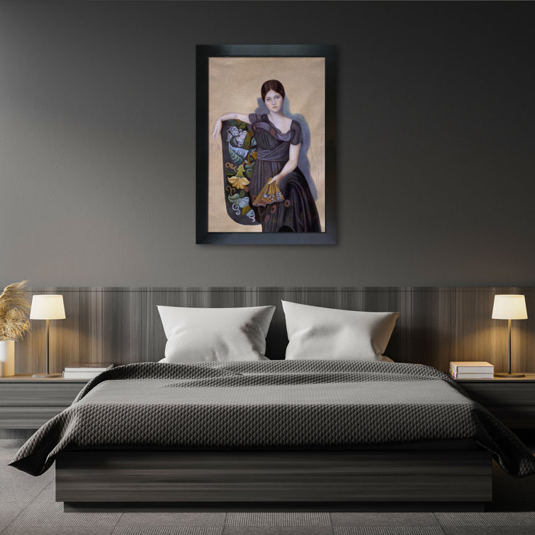 Overstock Art Portrait Of Olga In The Armchair Framed On Canvas by ...