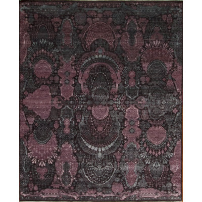 Samad Rugs Manhattan Reserve Hand Knotted Area Rug in Purple | Perigold