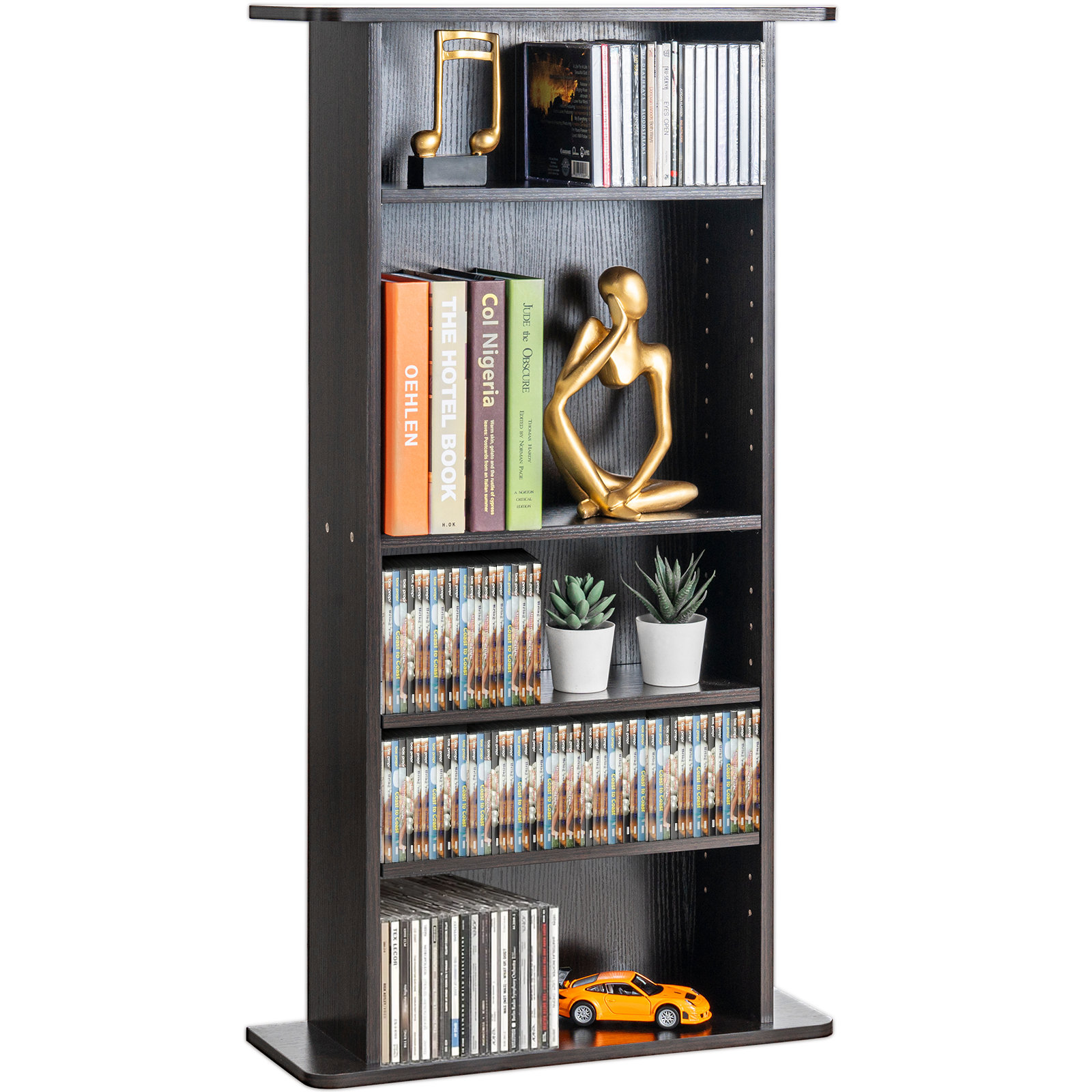 Ebern Designs Wood 3'' H Media Shelves | Wayfair