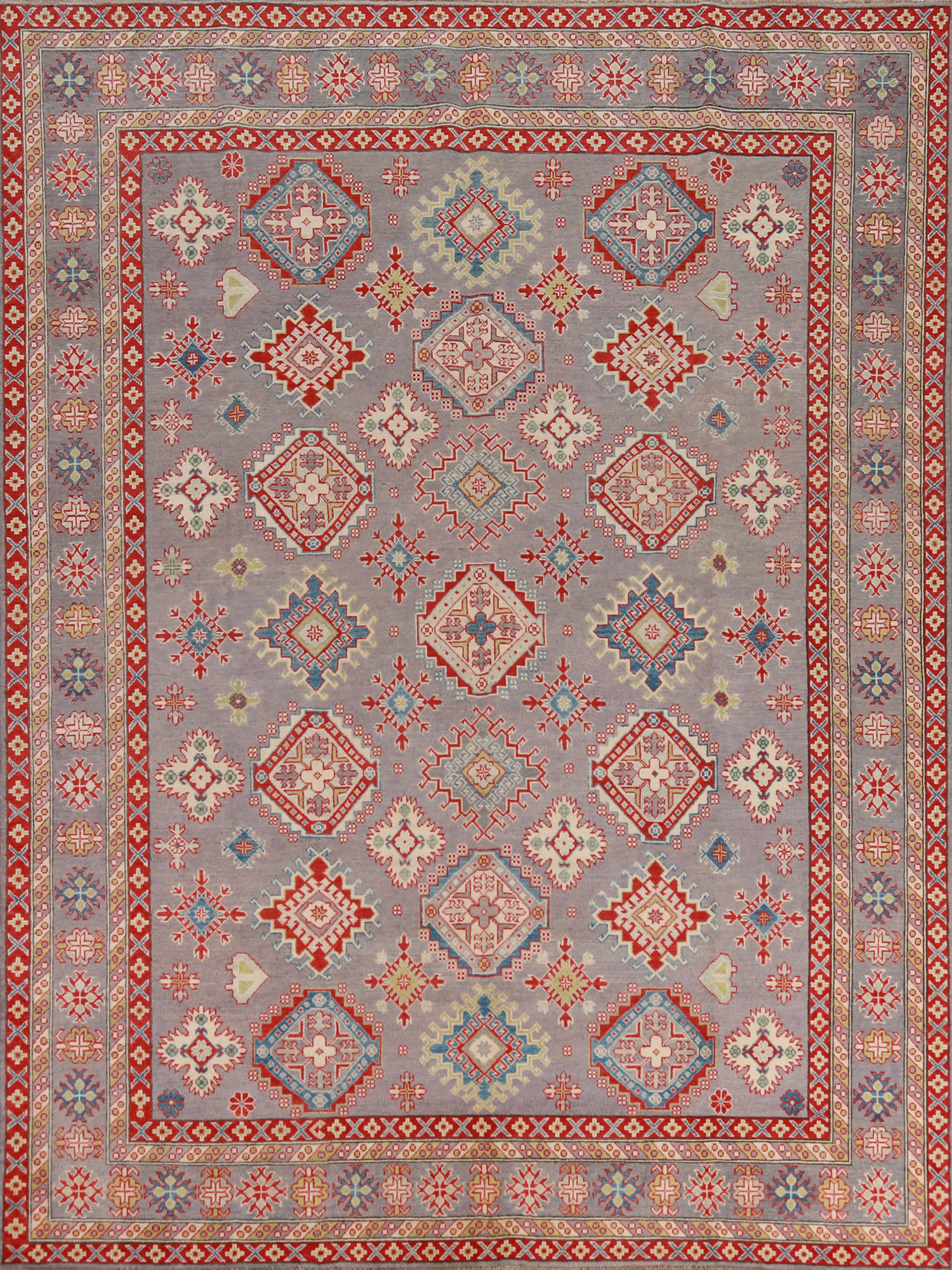Rugsource Geometric Wool Kazak Oriental Area Rug 8x10 | Wayfair