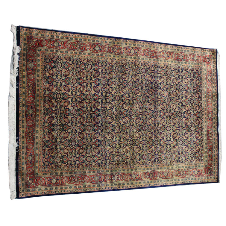 MOTI Rugs Reaon Wool Oriental Area Rug in Red/Green/Black | Perigold