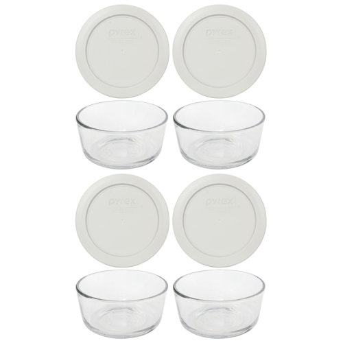 Pyrex 7200 Glass Bowls & 7200-PC Matching Lids & Reviews | Wayfair