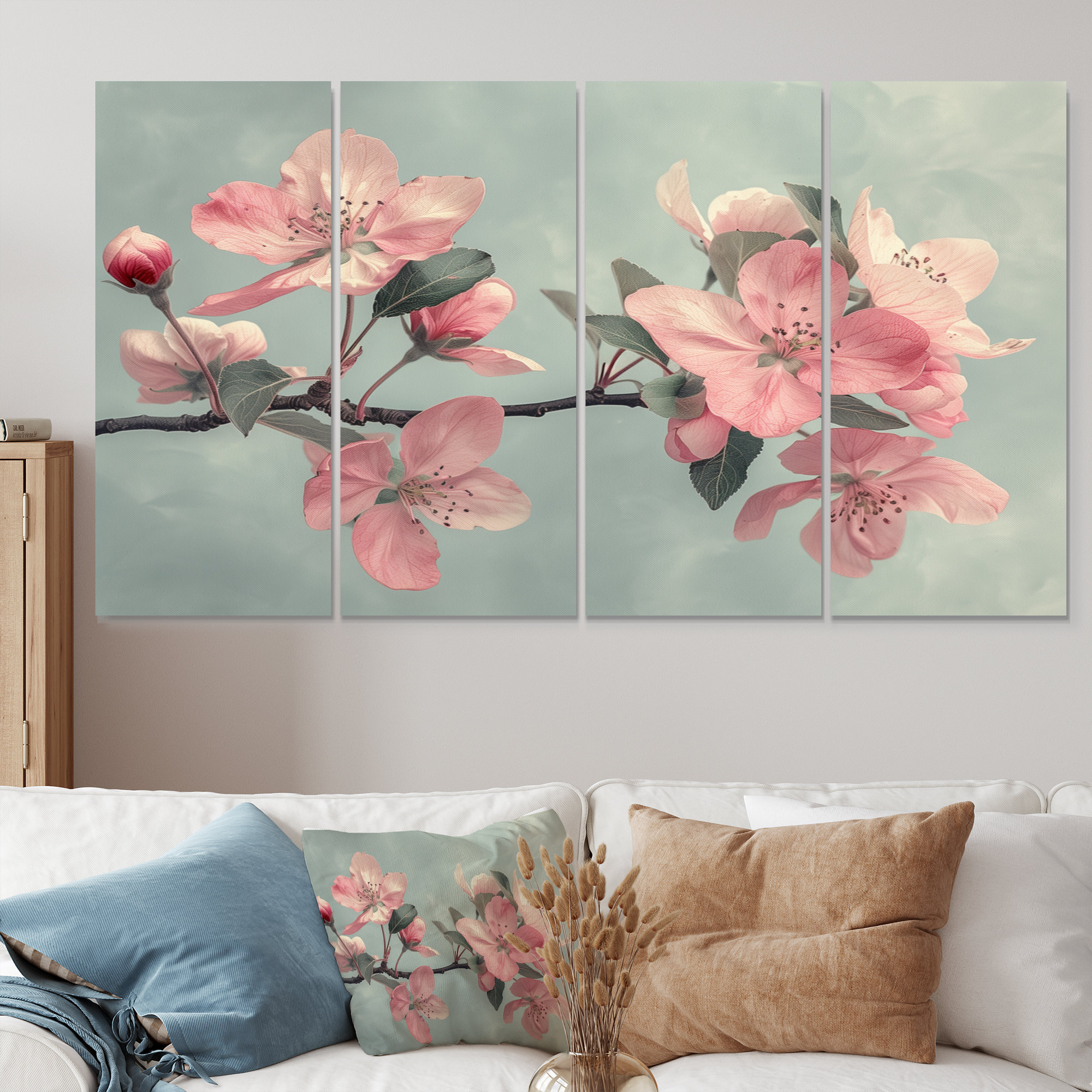 Lark Manor™ Pink Grey Apple Blossoms Of Spring III - Apple Blossom ...