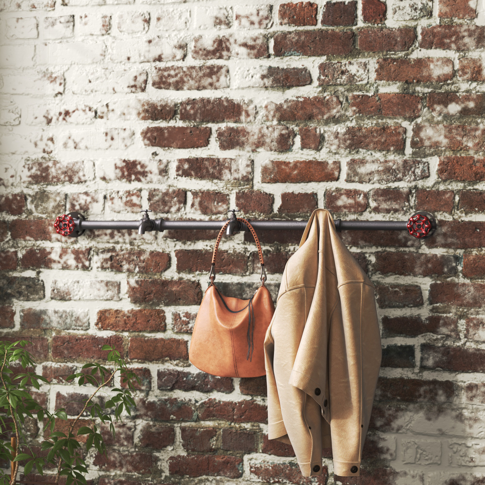 Steelside™ Everleigh 3 - Hook Wall Mounted Coat Rack | Wayfair