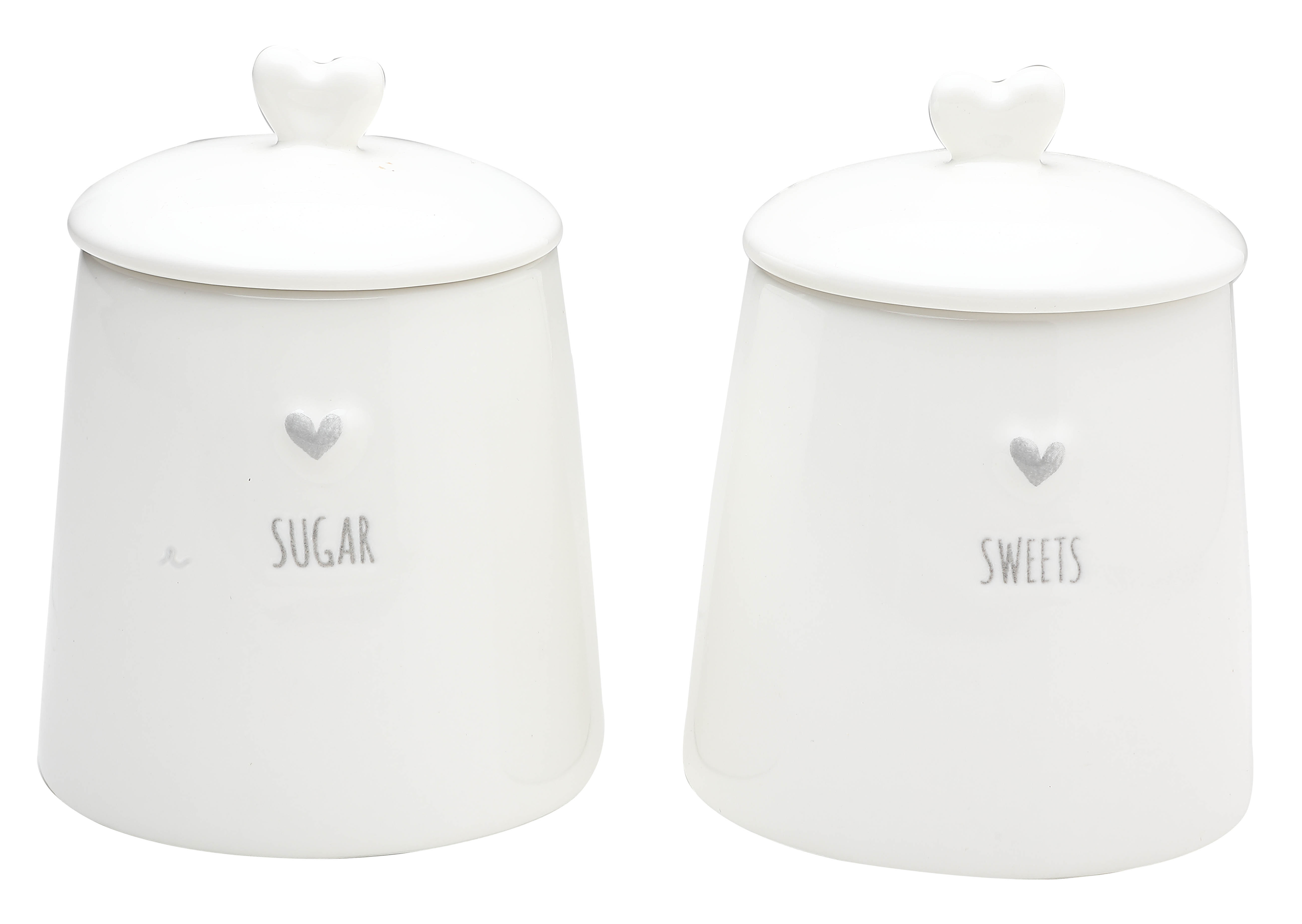 Grace's Tea Ware Textured Lettering 2 Piece Sugar Jar Set & Reviews ...