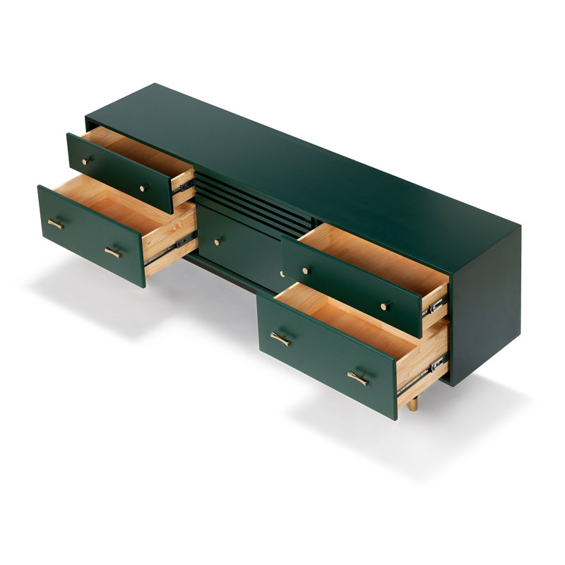 Beachcrest Home™ Tyler Wood TV Stand for TVs up to 75" & Reviews | Wayfair