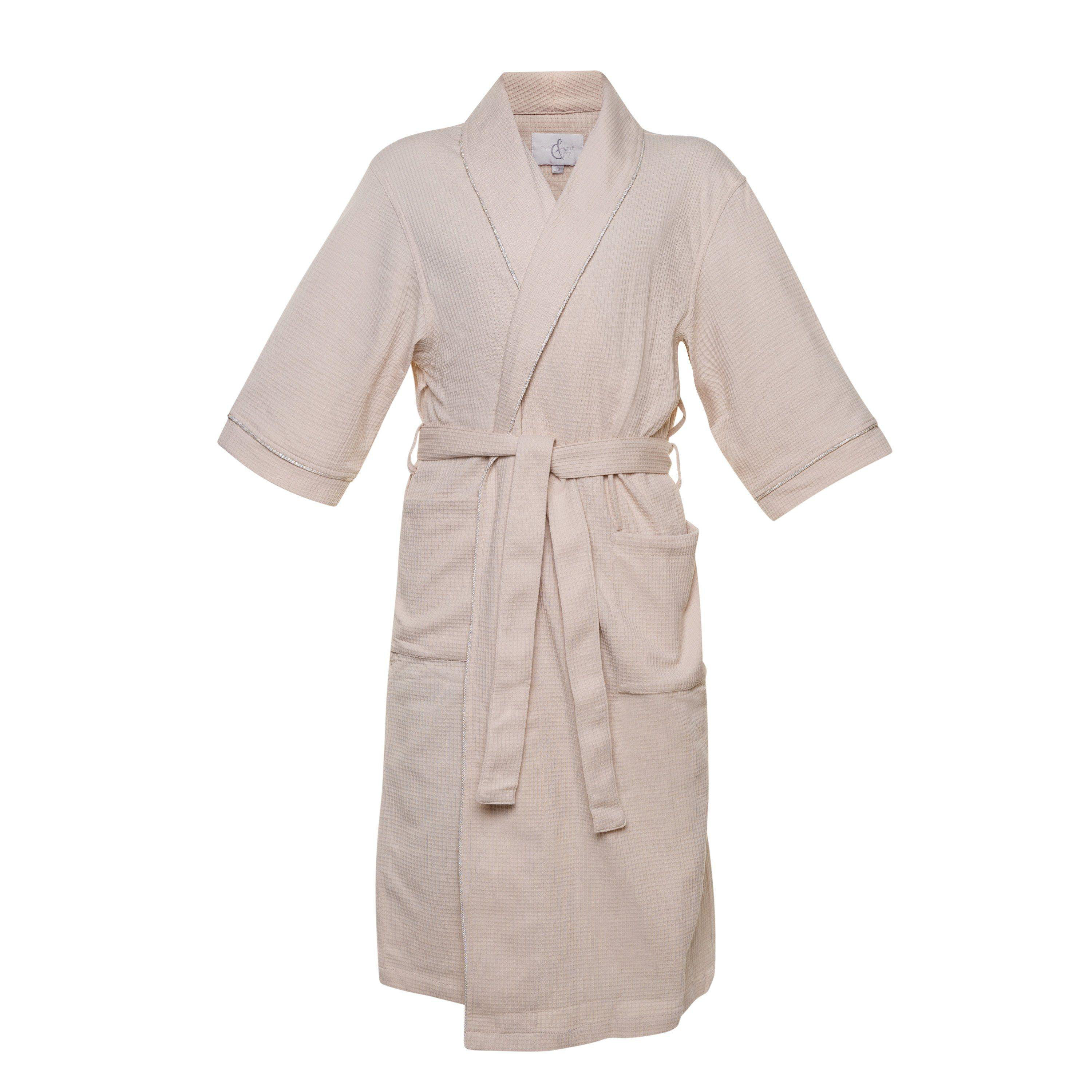 Eider & Ivory™ Waffle Knit Regent Classic Robe | Style: RC6000 | Wayfair