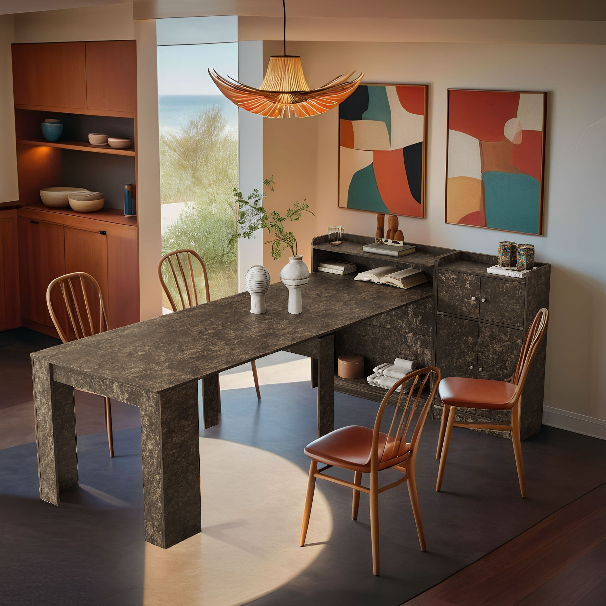 Latitude Run® Derck Rectangular 98'' L x 37'' W | Wayfair