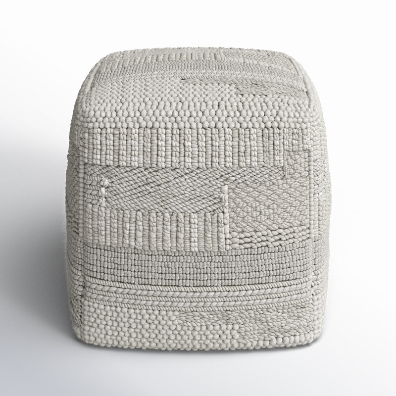 Birch Lane™ Lenora 18" Wide Square Pouf Ottoman | Wayfair