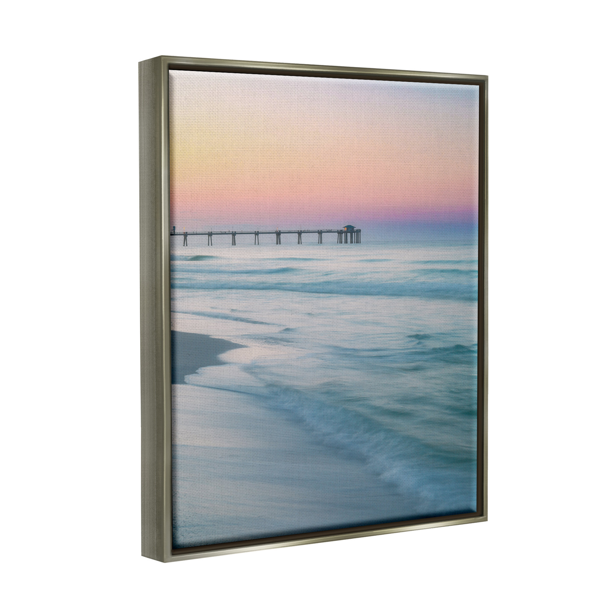 Highland Dunes Beach Waves Photography Framed On Canvas by Daniel ...