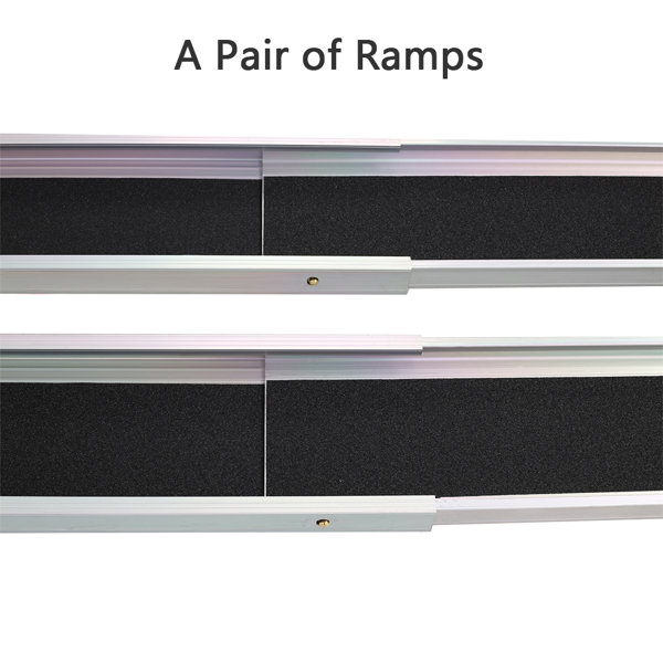 iYofe 7' Telescoping Aluminum Wheelchair Ramps for Doorways,Adjustable ...