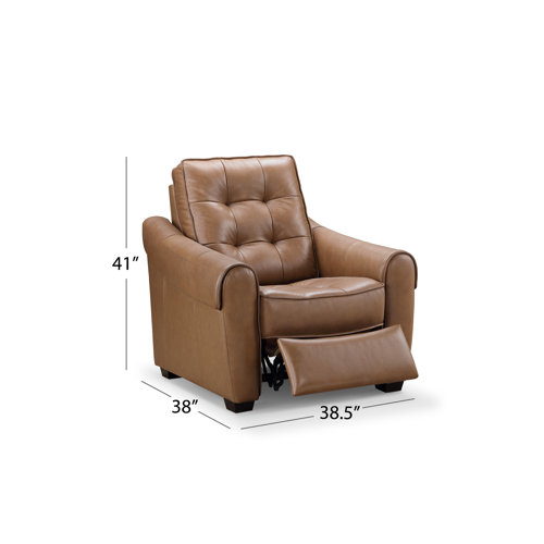 Wade Logan® Bennith Leather Power Recliner | Wayfair