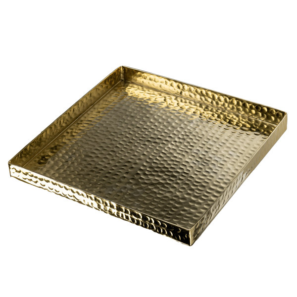 Gold Square Decorative Trays You'll Love | Wayfair