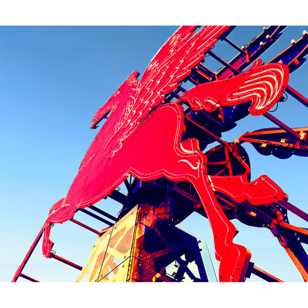 Latitude Run® Pegasus Sign, Dallas Texas - Wrapped Canvas Photograph ...