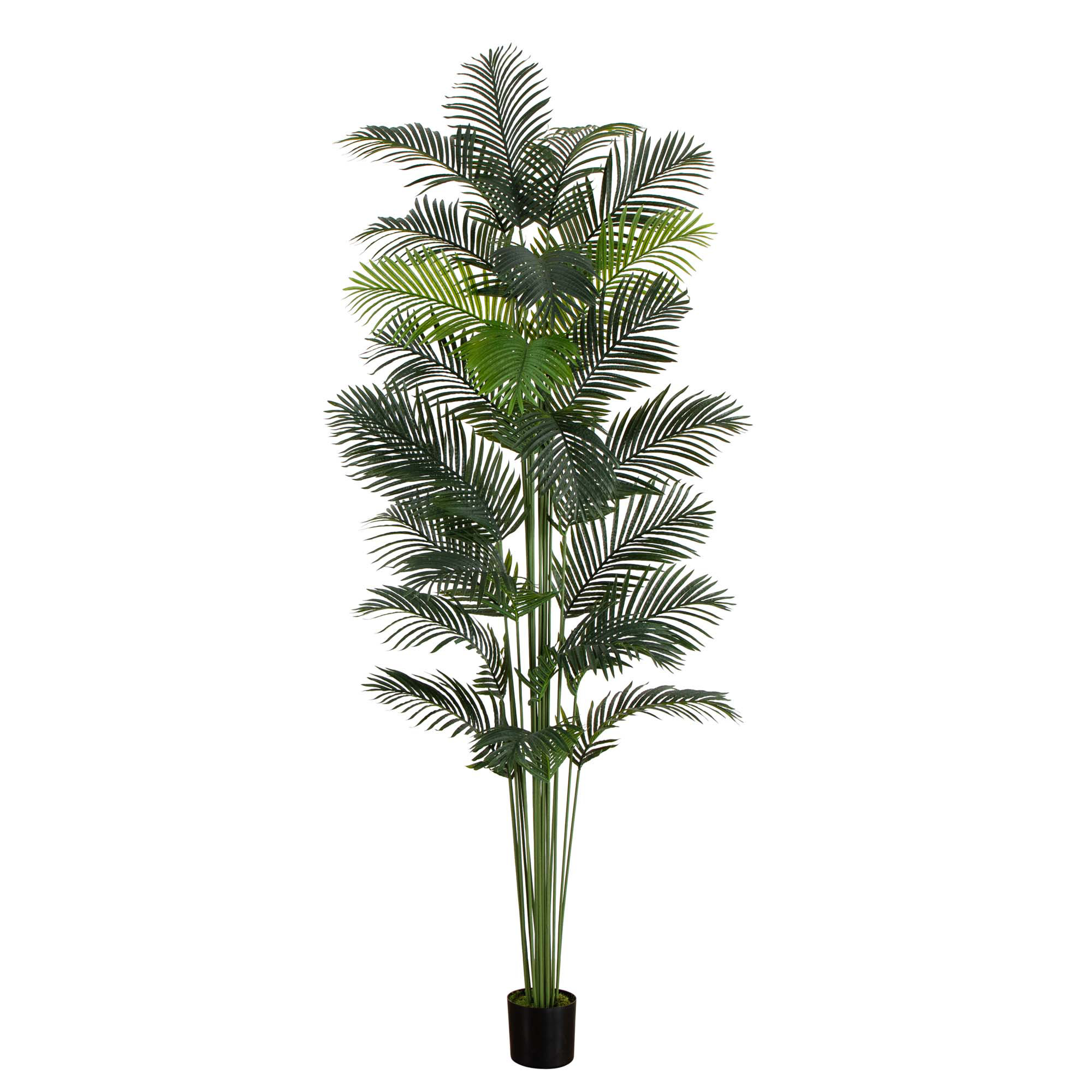 Primrue 120'' Faux Palm Tree in Pot Liner | Wayfair