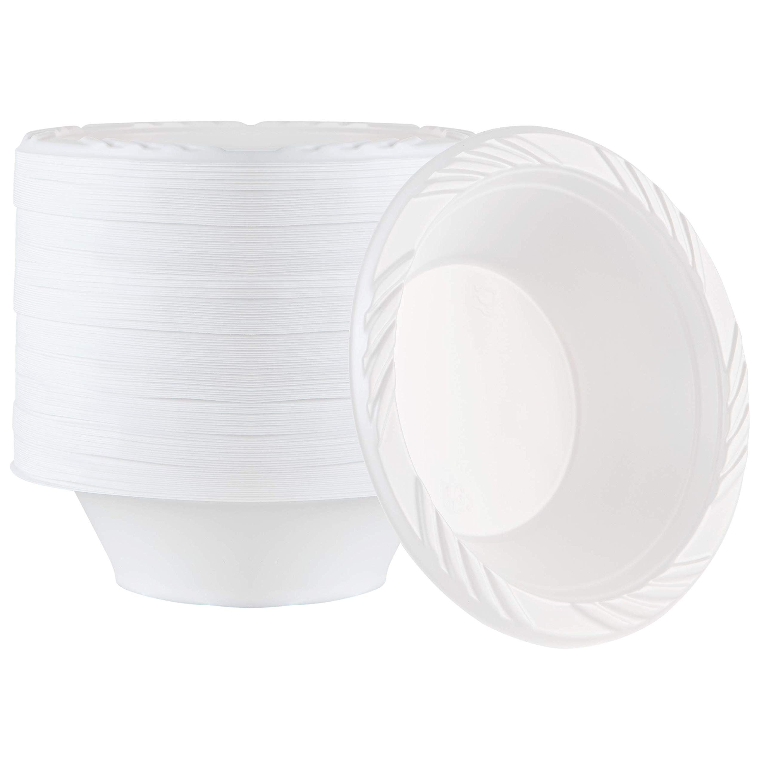 MODERN WALLS LLC 800 Count Disposable 12 Ounce White Plastic Soup Bowls ...