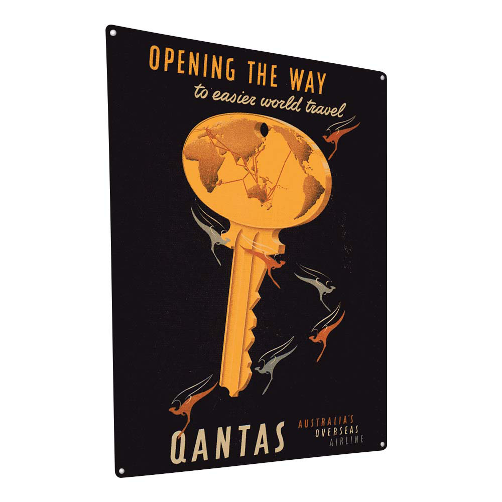 Trinx Qantas Opening The Way To Easier World Travel On Metal Print ...