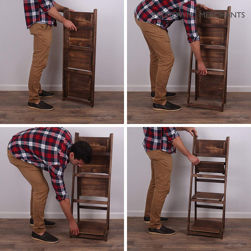 Millwood Pines 16'' W Solid Wood Shelving Unit & Reviews | Wayfair