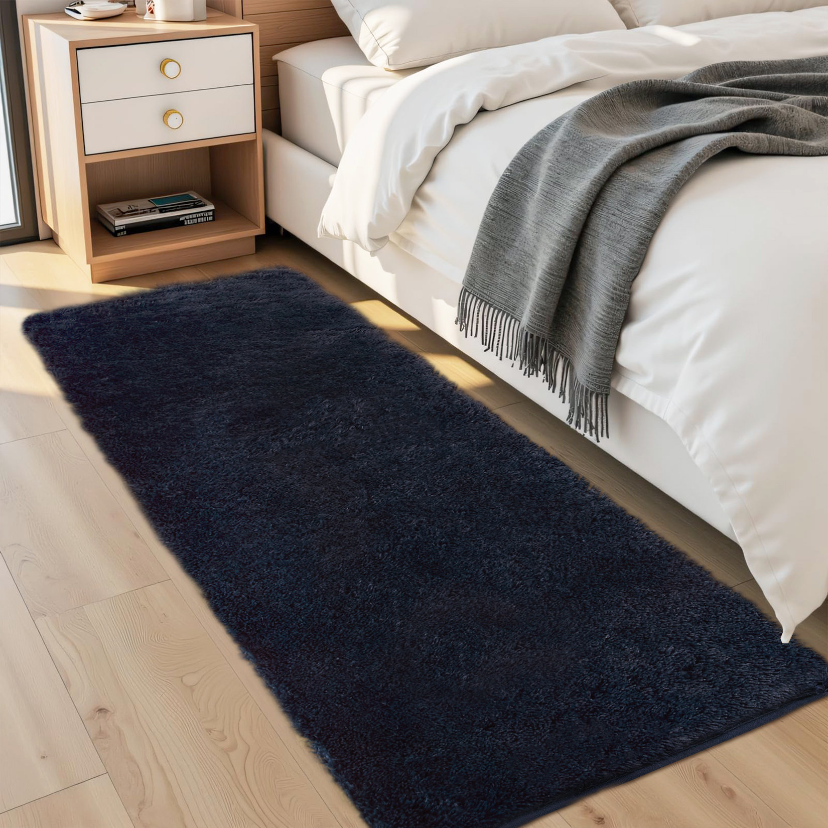 Mercer41 Shag Area Rugs Tie-Dyed Plush Fuzzy Rugs for Living Room ...