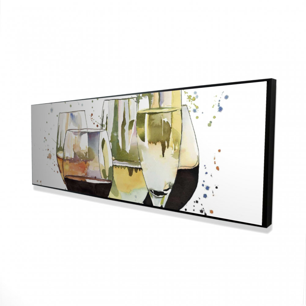 Begin Edition International Inc. " Beautiful Wine Glasses " on Canvas ...