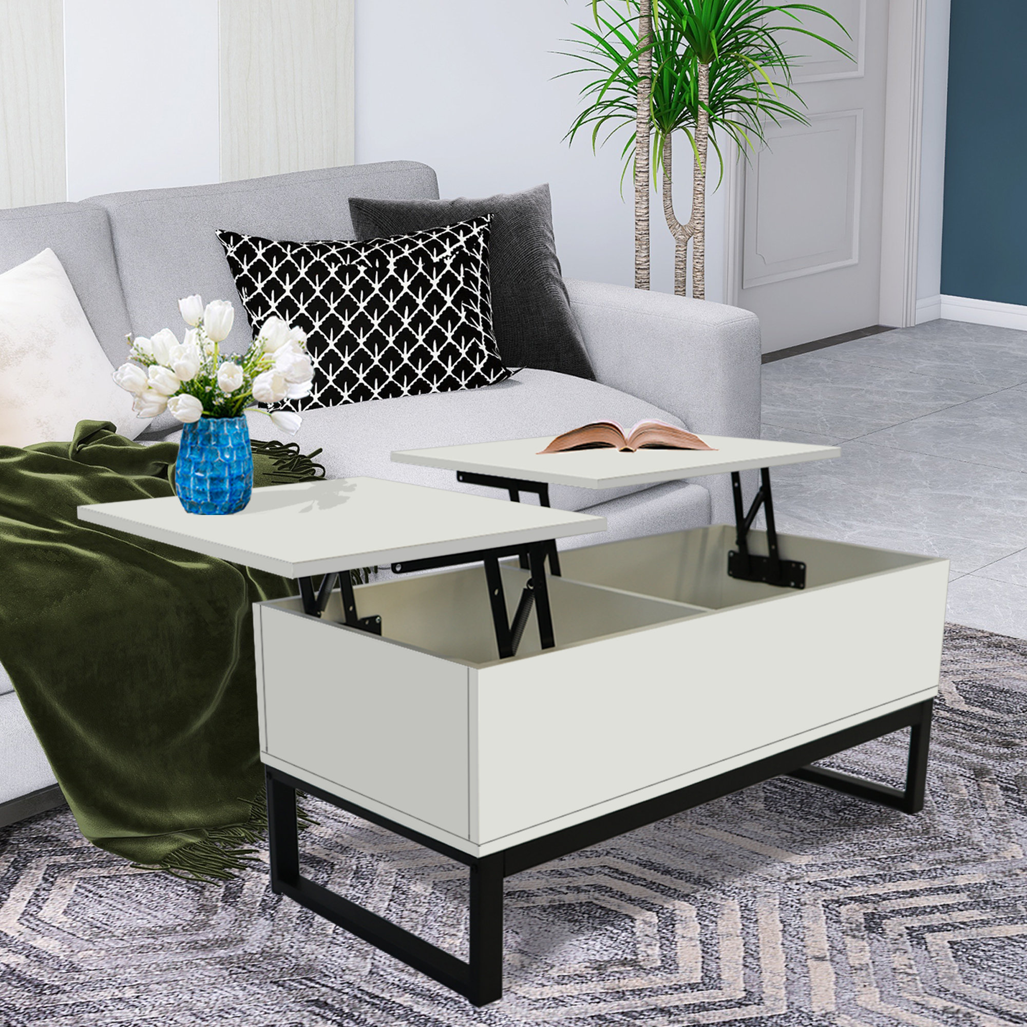 Latitude Run® COFFEE TABLE,Liftable Table Top | Wayfair
