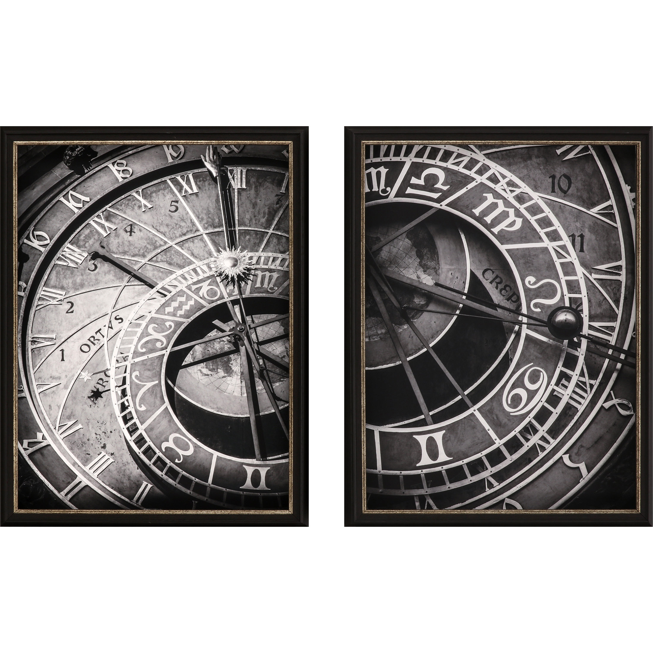 Birch Lane™ Baz Ticking Time - 2 Piece Single Picture Frame Print Set ...