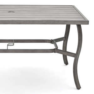 Red Barrel Studio® Kannyn Rectangular 6 - Person 60" Long Aluminum ...