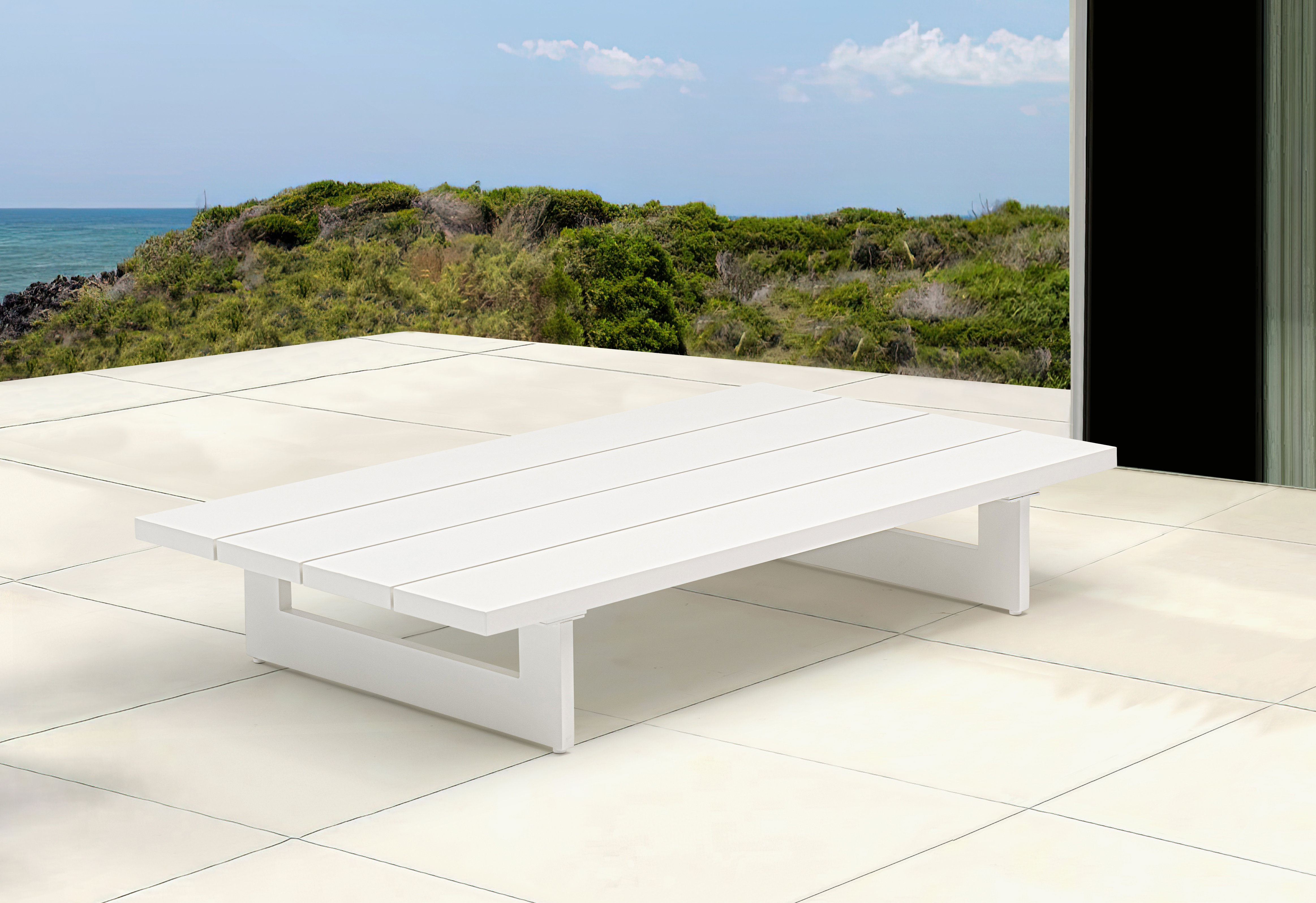 Latitude Run® Strine Aluminum Coffee Table | Wayfair