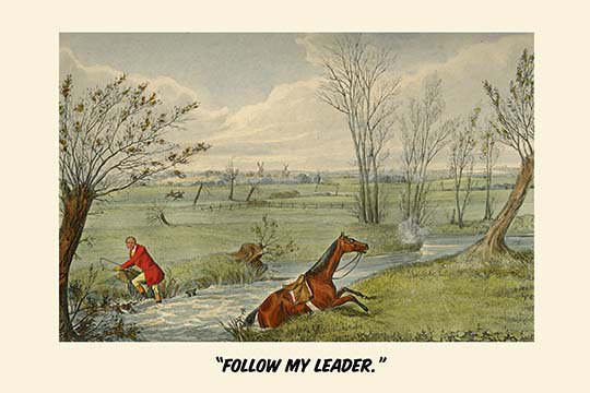 Buyenlarge Follow My Leader - Graphic Art Print | Wayfair