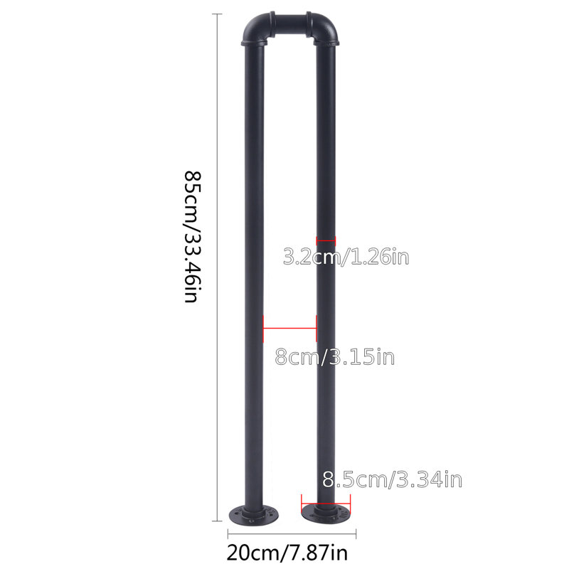 FRONG Industrial U-Shaped Stair Handrail & Reviews | Wayfair