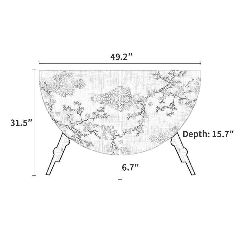 DURBIL Semi-circle aesthetic advanced sense decor cabinet | Wayfair