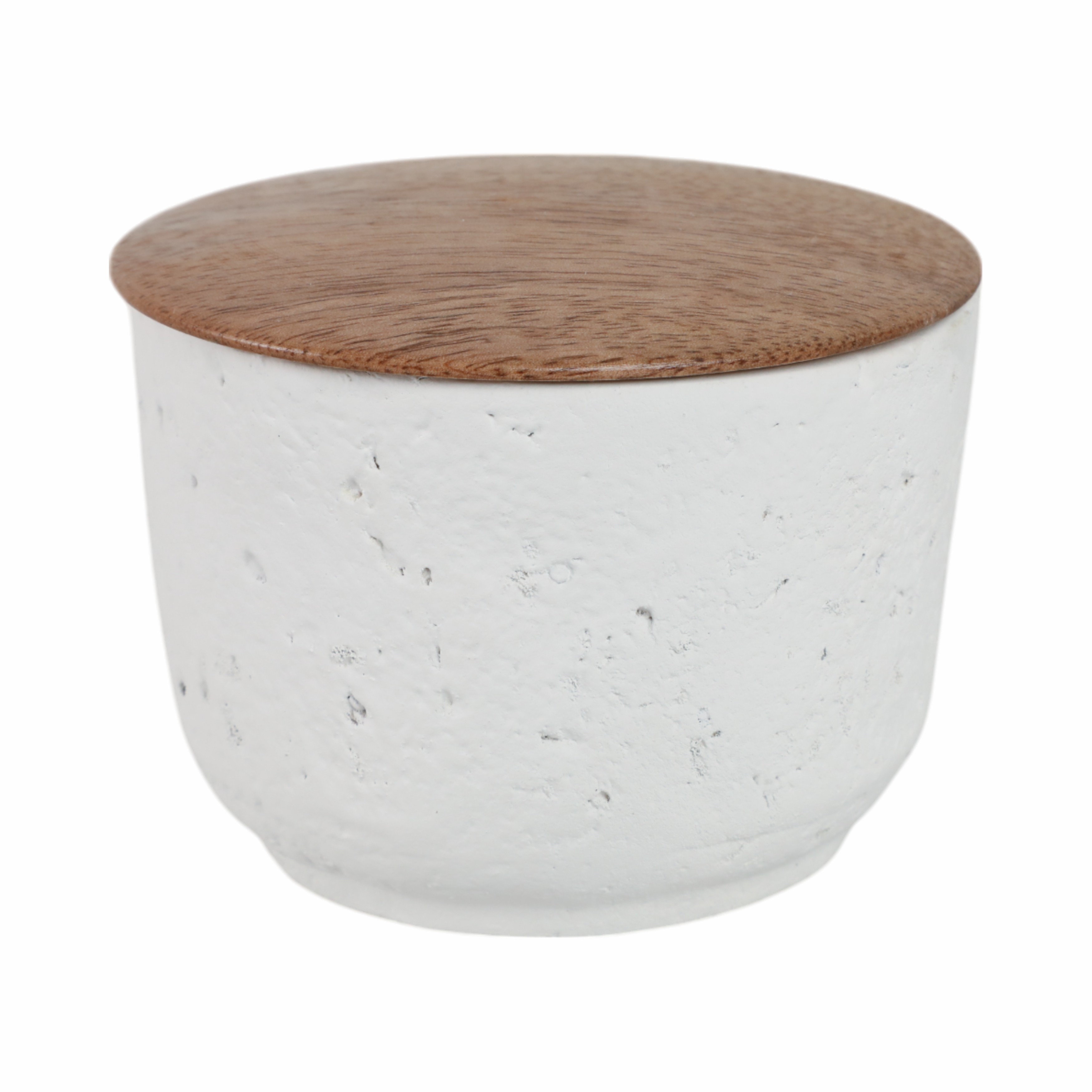 Gracie Oaks 4" 7 Oz Wild Jasmine & Daisy Candle With Lid, White | Wayfair