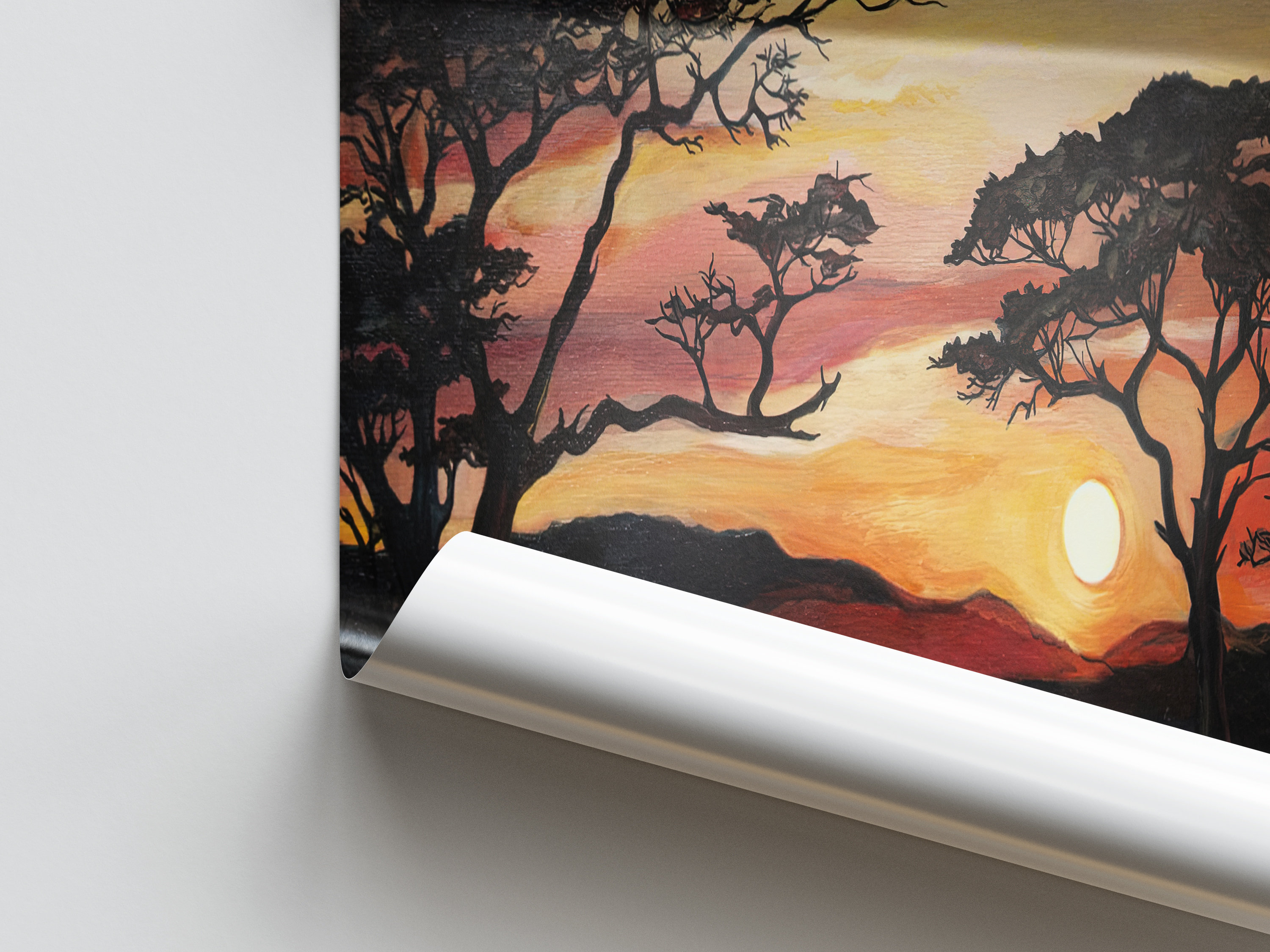 Lark Manor™ Savannah Tree Painting, Landscape Canvas, Nature View ...