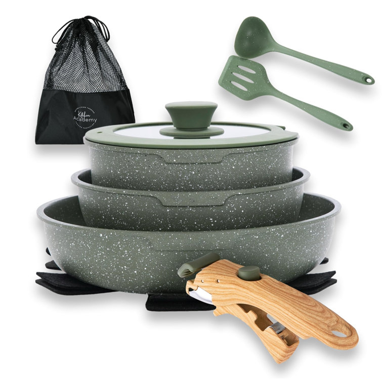 Brayden Studio 10 - Piece Non-Stick Aluminum Cookware Set | Wayfair.co.uk