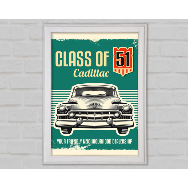 Happy Larry Classic Cadillac - Print | Wayfair.co.uk
