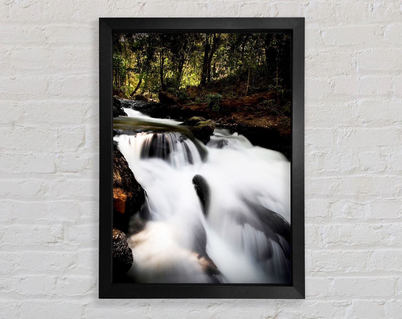 Union Rustic The Woodland Waterfall - Single Picture Frame Art Prints ...