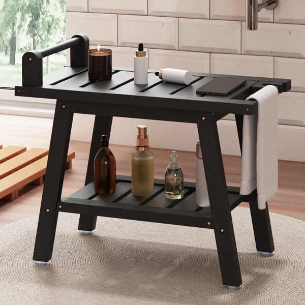 Rebrilliant Natilea Polyethylene Plastic Shower Bench & Reviews | Wayfair