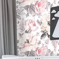 House of Hampton® Corley Removable Spring Floral 10' L x 120" W Peel ...