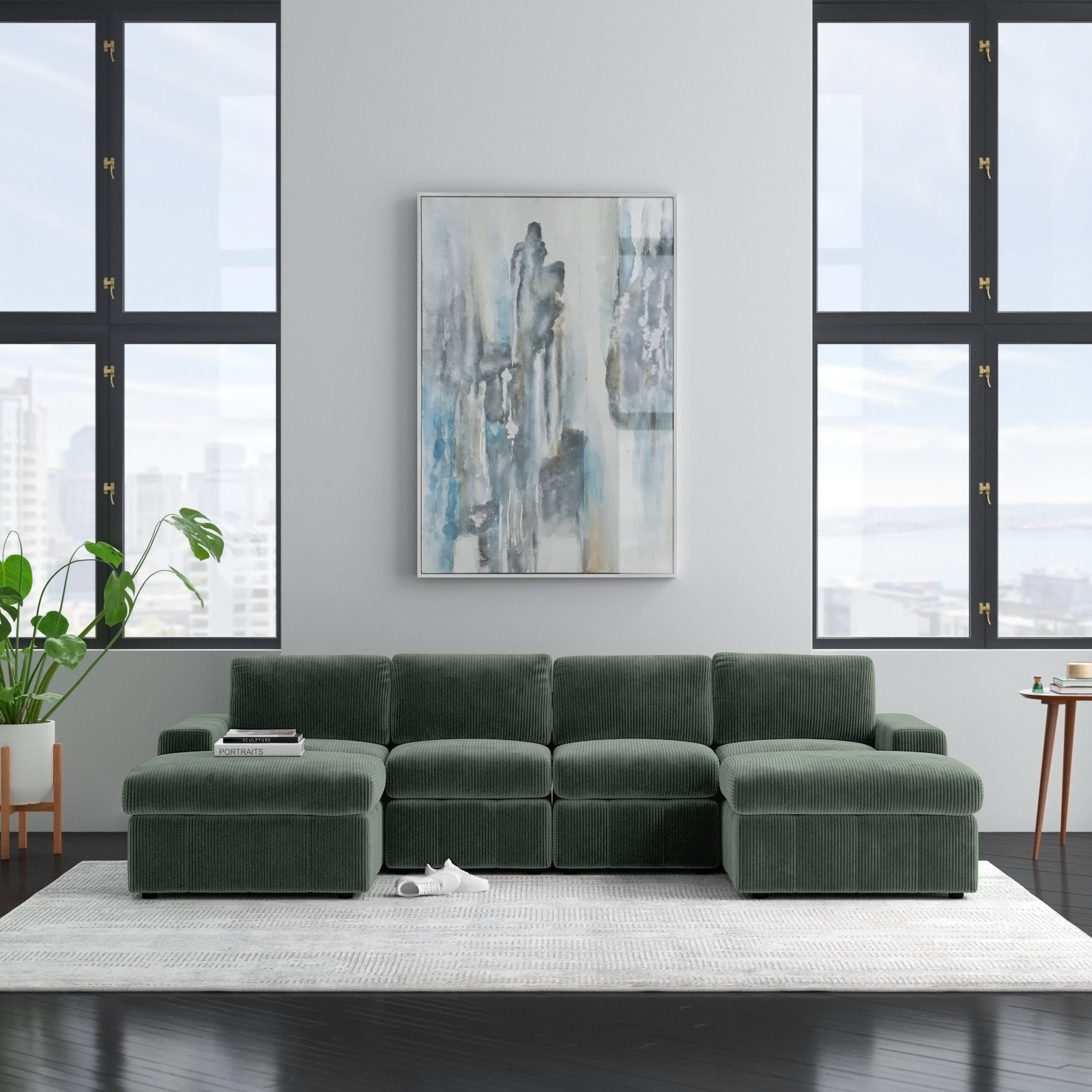 Wade Logan Bennetta 6 - Piece Upholstered Sectional & Reviews - Wayfair ...
