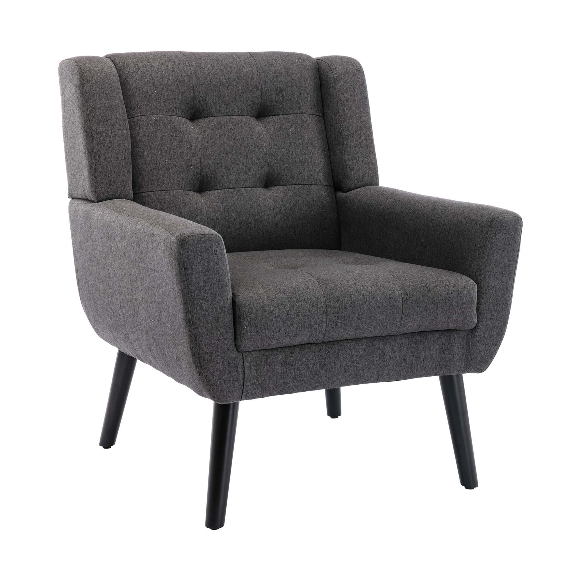 Mercer41 Modern Soft Hammon Material Ergonomics Accent Chair Living ...