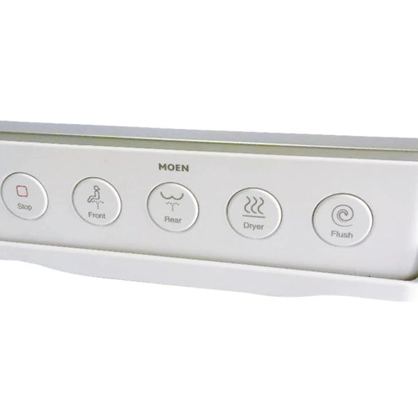 Moen 5-Series Electronic Toilet with Elongated Seat and Remote ...