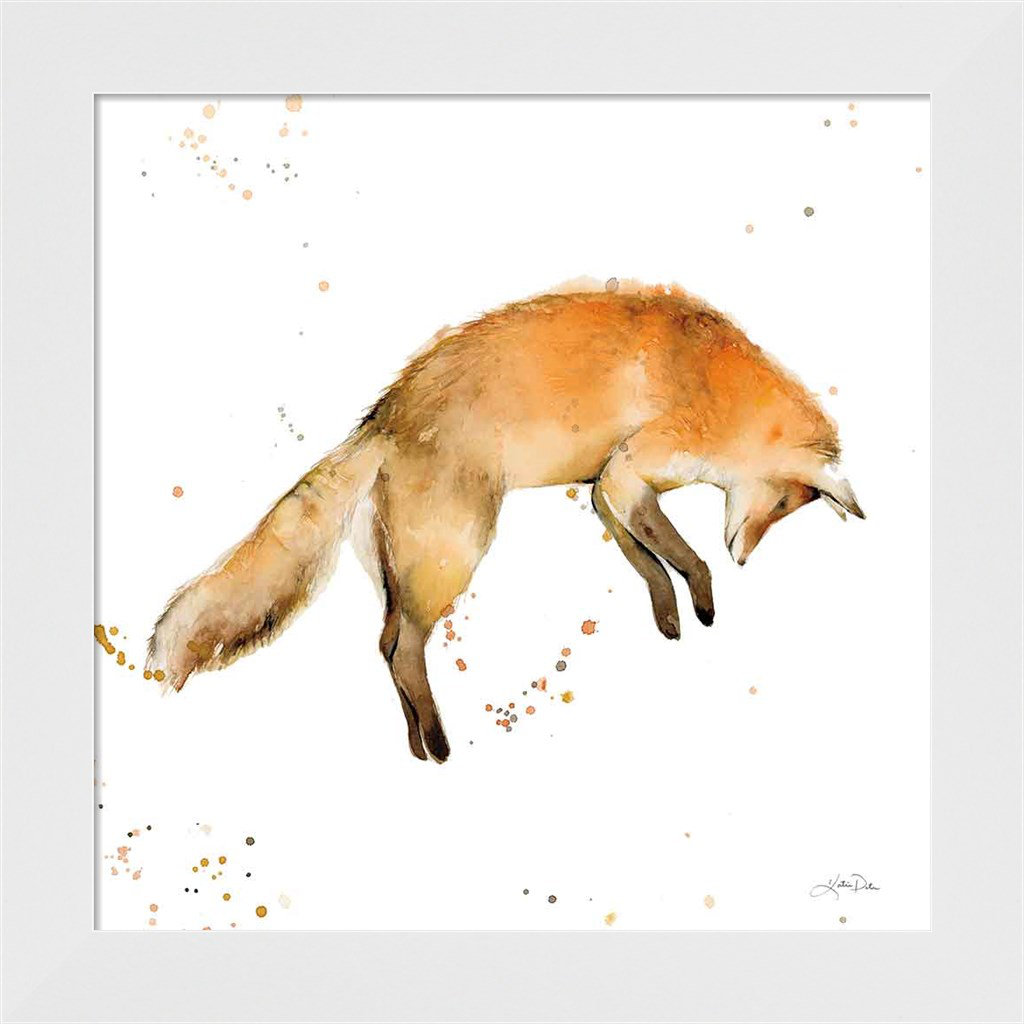 Millwood Pines Jumping Fox by Katrina Pete - Picture Frame Graphic Art ...