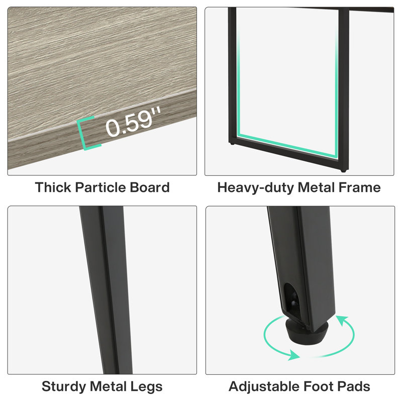 Ebern Designs Billey 8FT Conference Table,Boat Shaped Meeting Table ...