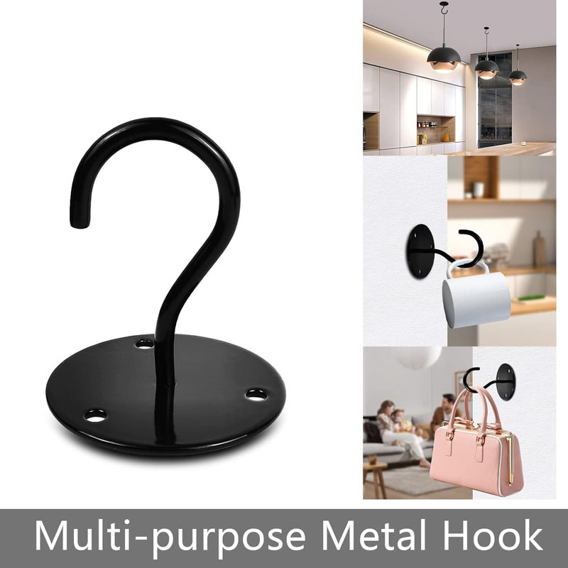 Charlton Home® Black Metal Plant Hanger Basket | Wayfair