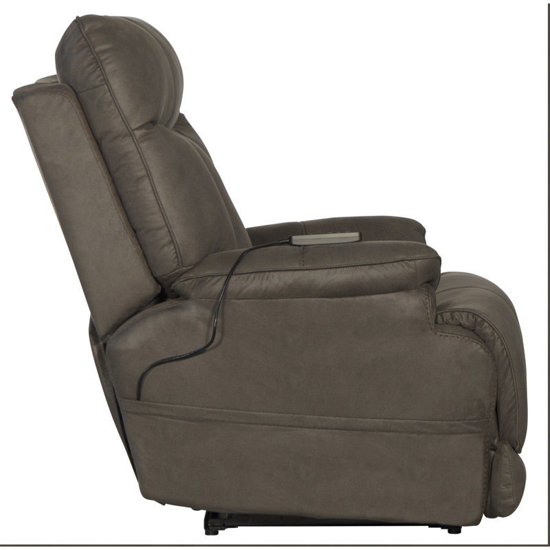 Latitude Run® Anders Power Lay Flat Recliner w/ Adjustable Headrest ...