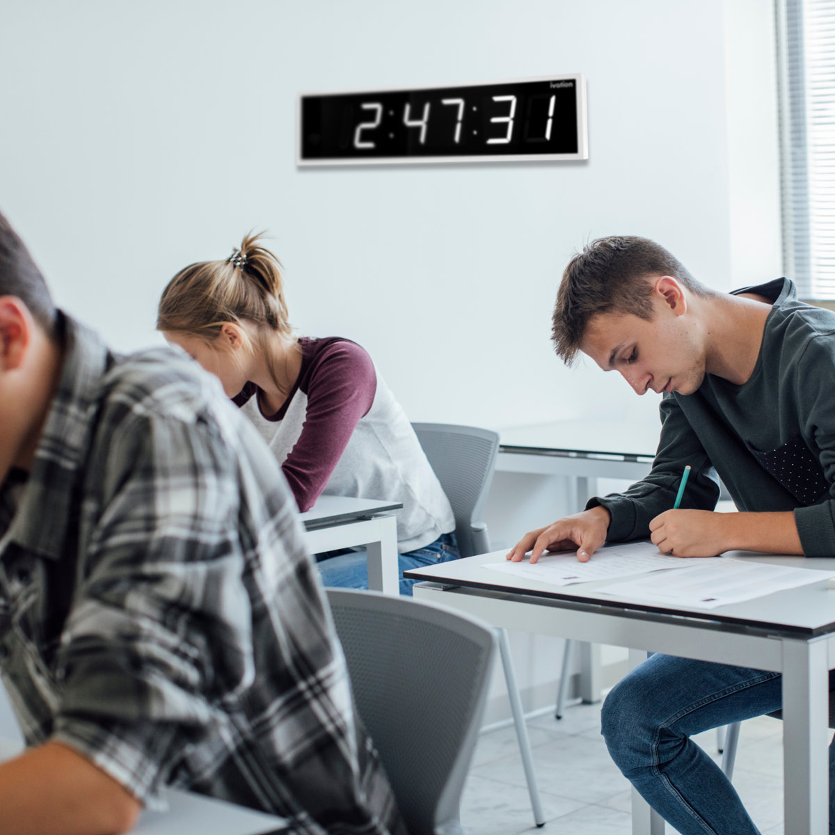 Ivation Digital LED Calendar Wall Clock & Reviews | Wayfair