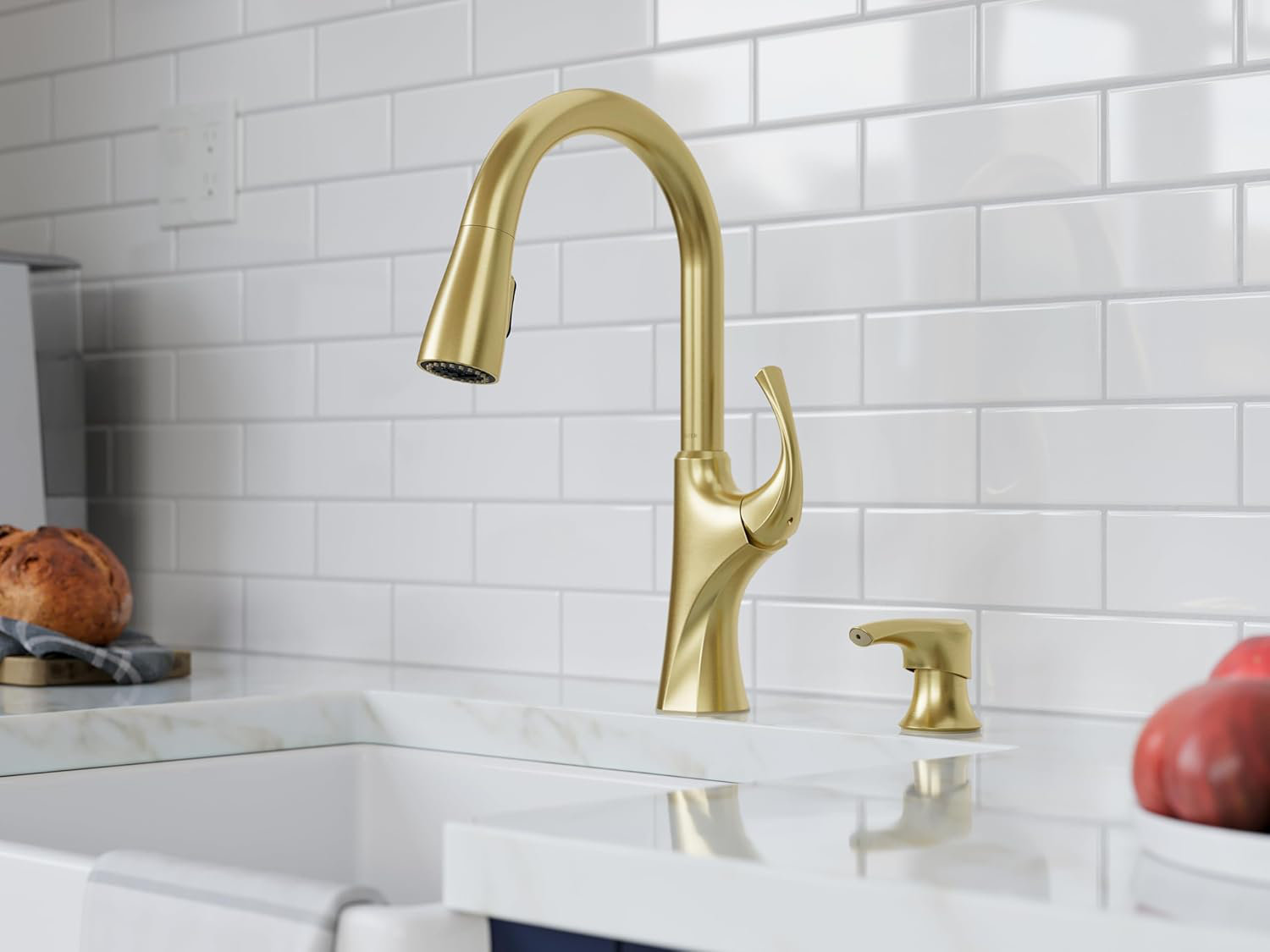 Co-t Pfister Miri 2.0 Kitchen Faucet With Pull Down Sprayer, Soap ...