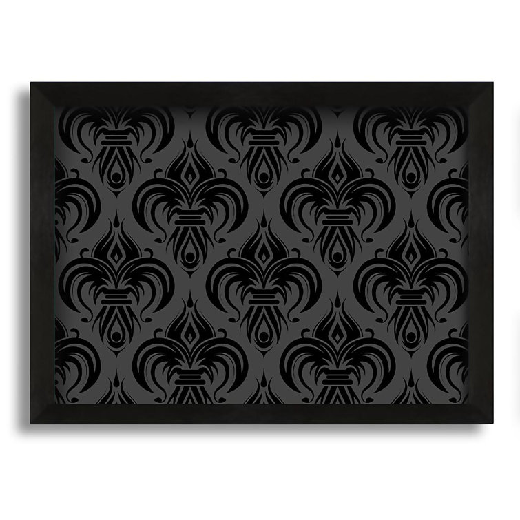 Rosalind Wheeler Black And Grey Velvet Flock - Single Picture Frame ...