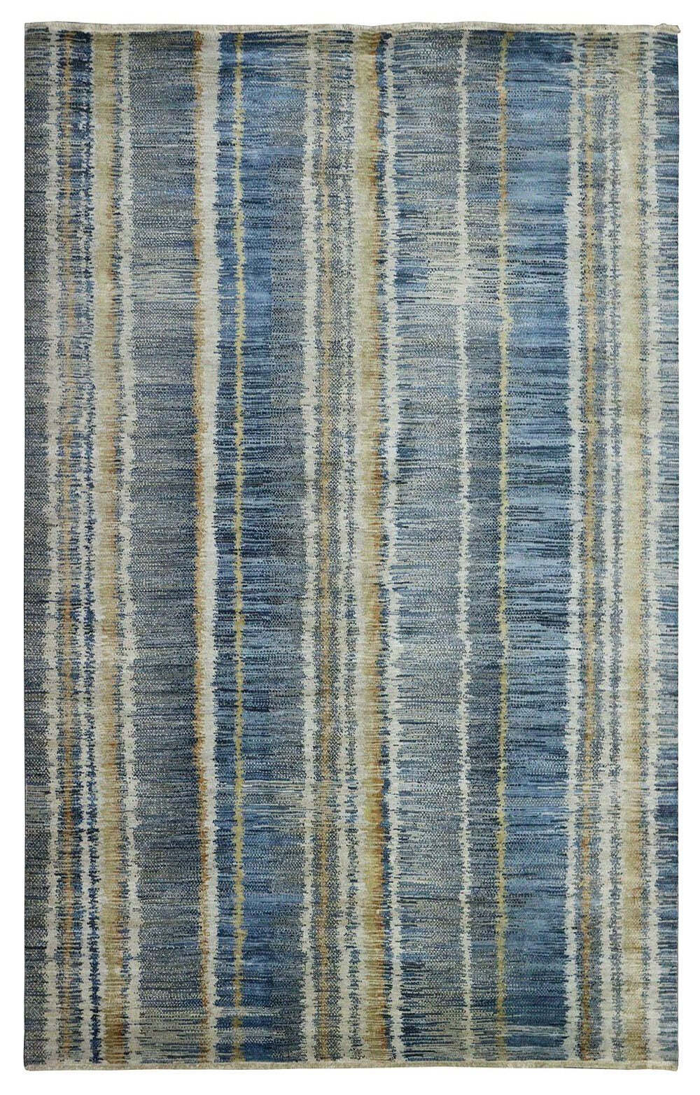 Landry & Arcari Rugs and Carpeting Rectangle Striped Handmade Wool/Silk ...